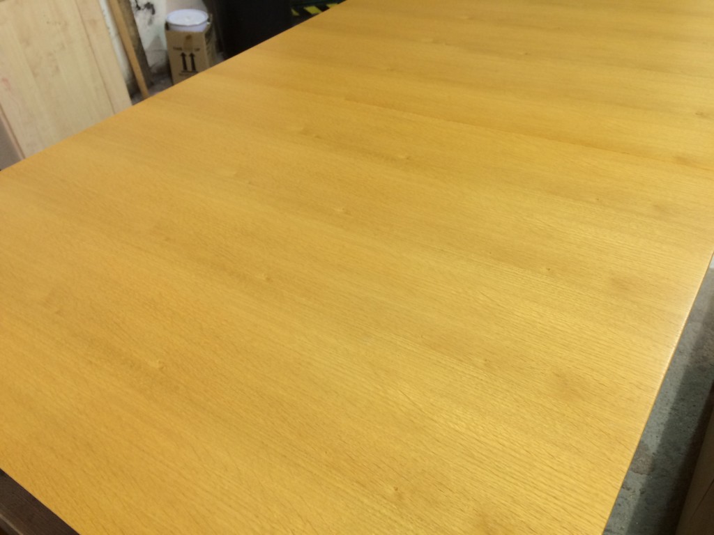 Water damaged sideboard and dining table